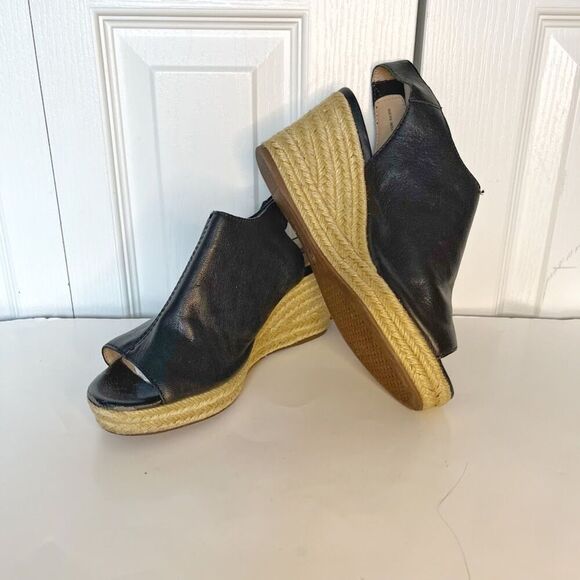 Geox | Shoes | Geox Respira Leather Espadrille Open Toe Peek A Boo ...